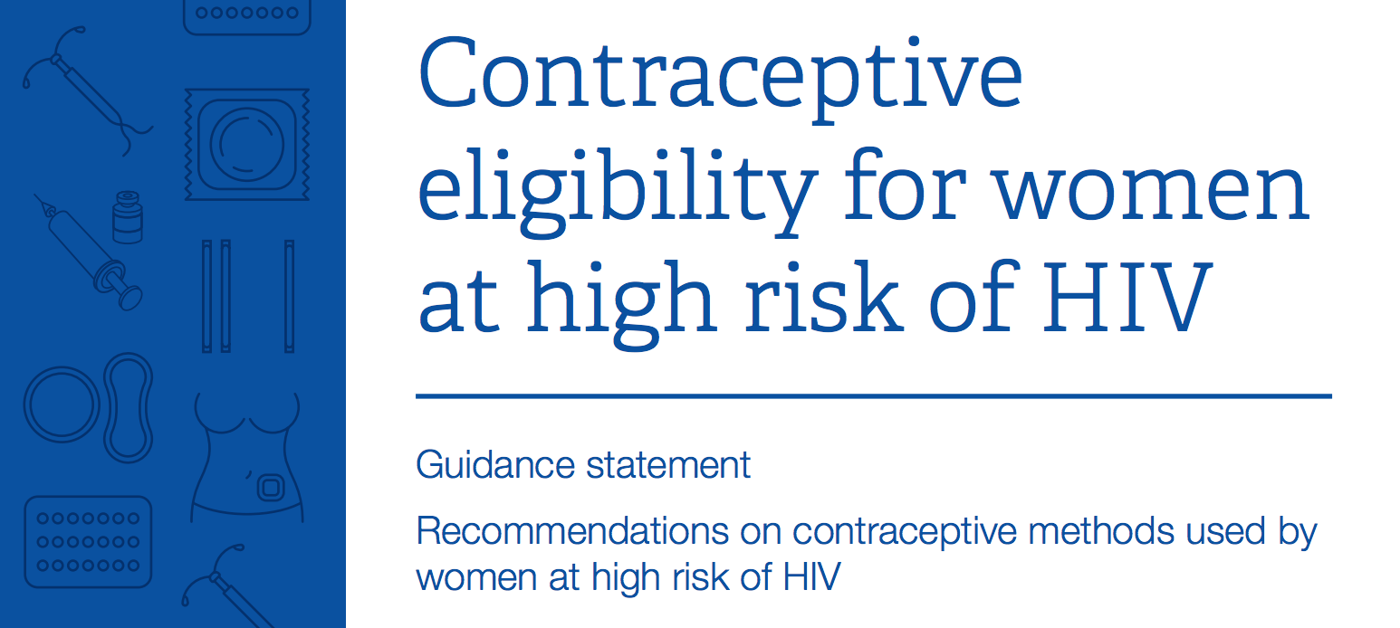 WHO updates recommendations for contraceptive eligibility for women at ...