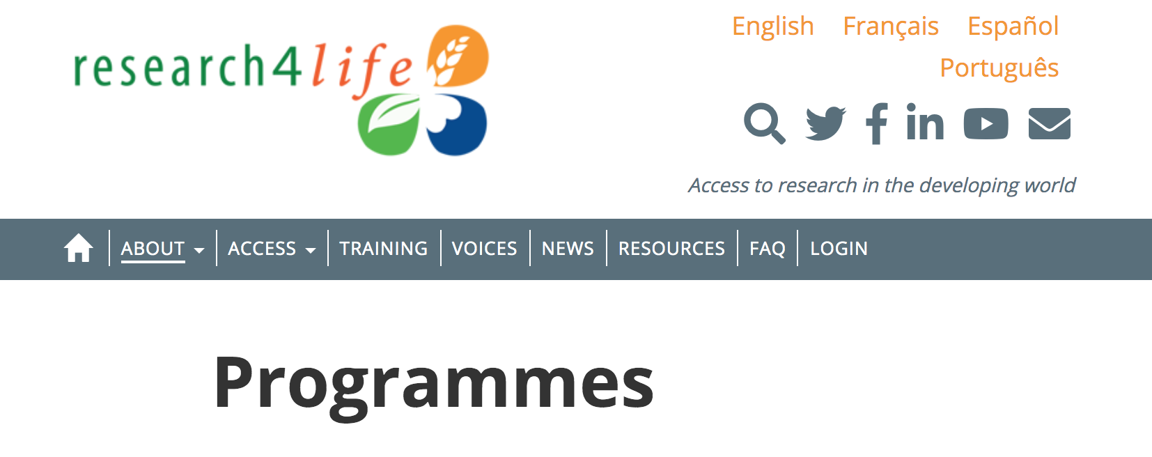 Research4Life / Hinari is now available in Spanish, Portuguese and ...