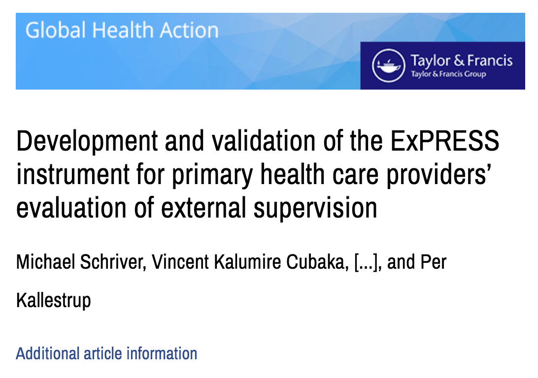 CHWs Supportive supervision | ProfMoosa