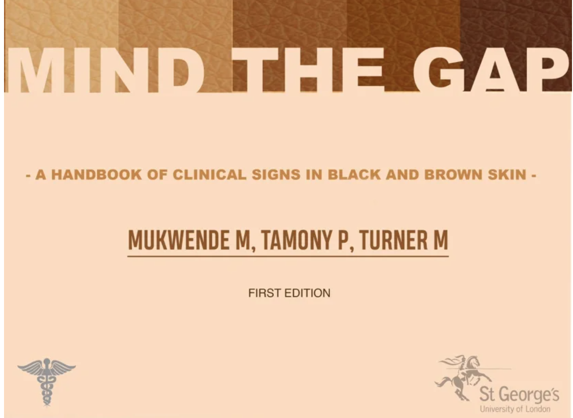 Medical student creates handbook of clinical signs on black and brown ...
