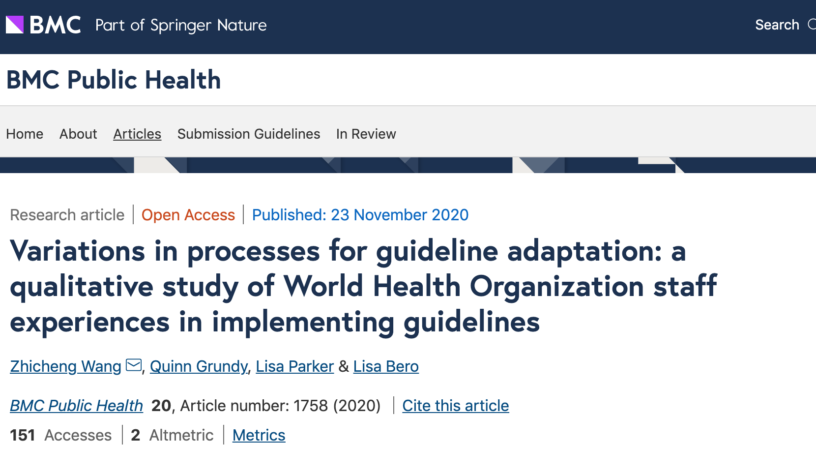 Adaptation of WHO guidelines | ProfMoosa